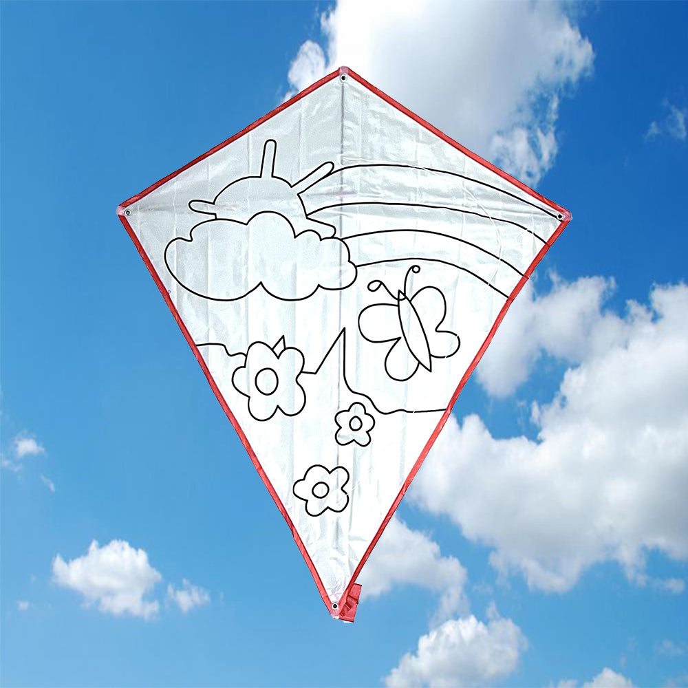 Kite Shape Coloring Sheet Kite Coloring Pages